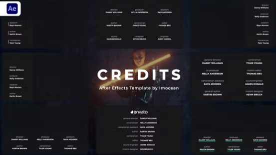 Yemin A r Yeniden ek End Credits Template After Effects 